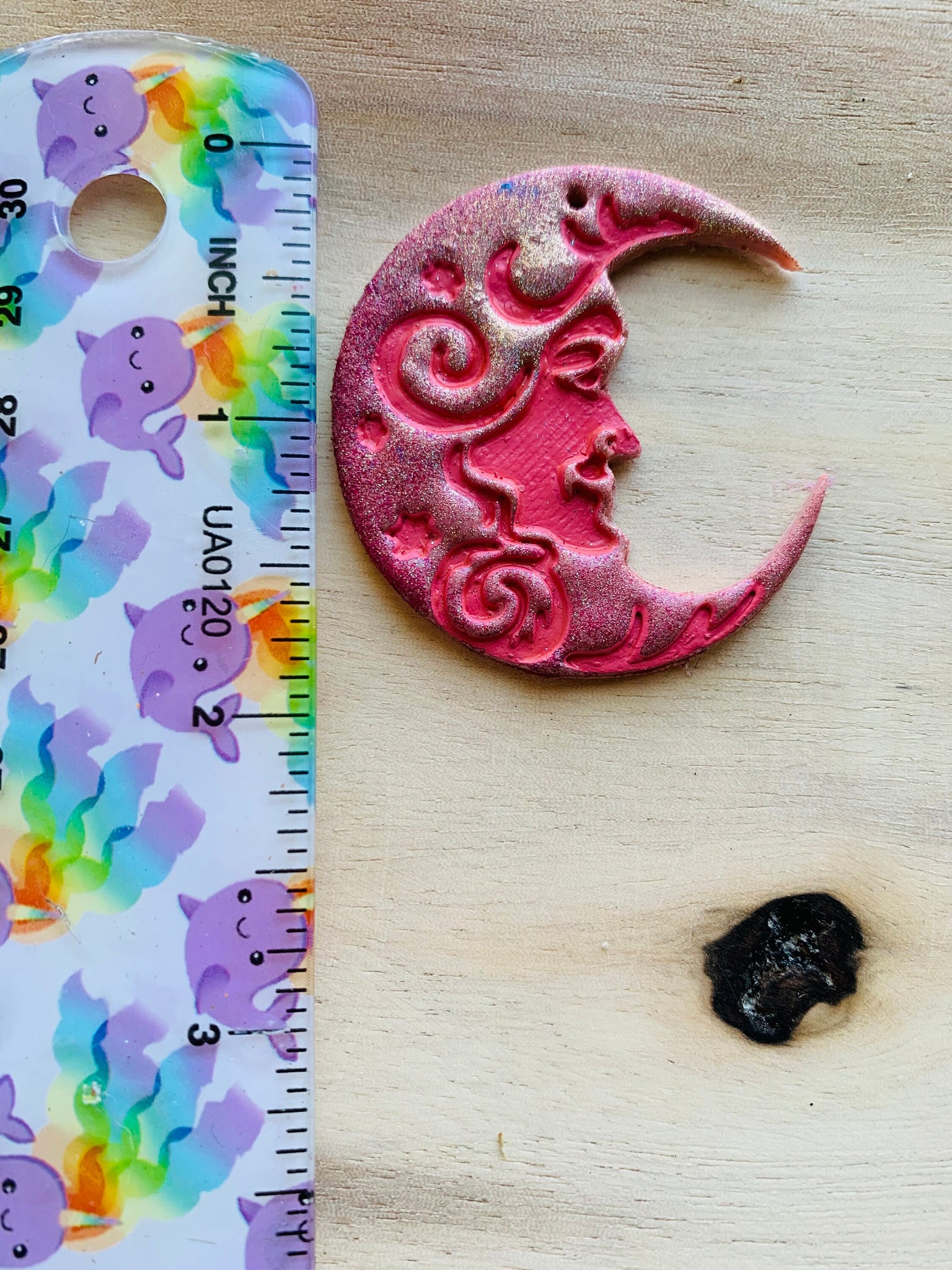 XL Detailed Face on Crescent Moon Sharp Clay Cutter – Narwhal Star ...
